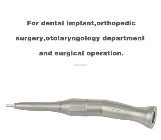 Stainless Steel Low Speed Dental Handpiece 0.4Mpa Straight Surgical Handpiece