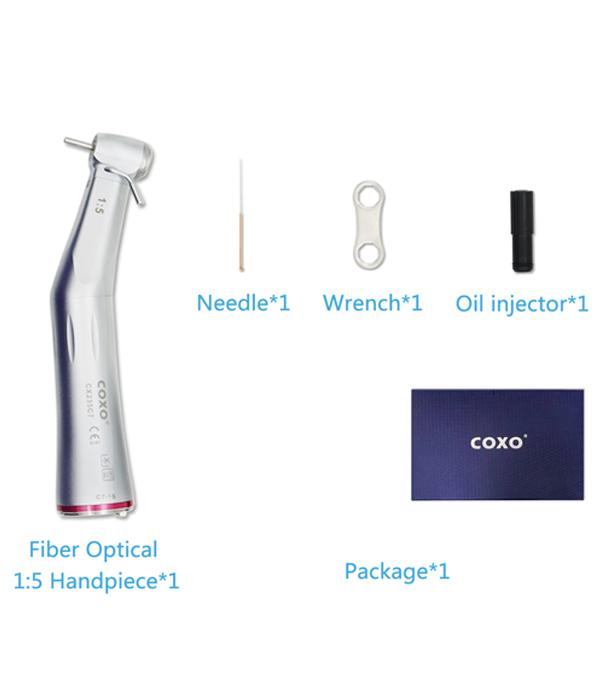 200000rpm Fiber Optic Dental Handpiece 1:5 External Water Push Button Chuck